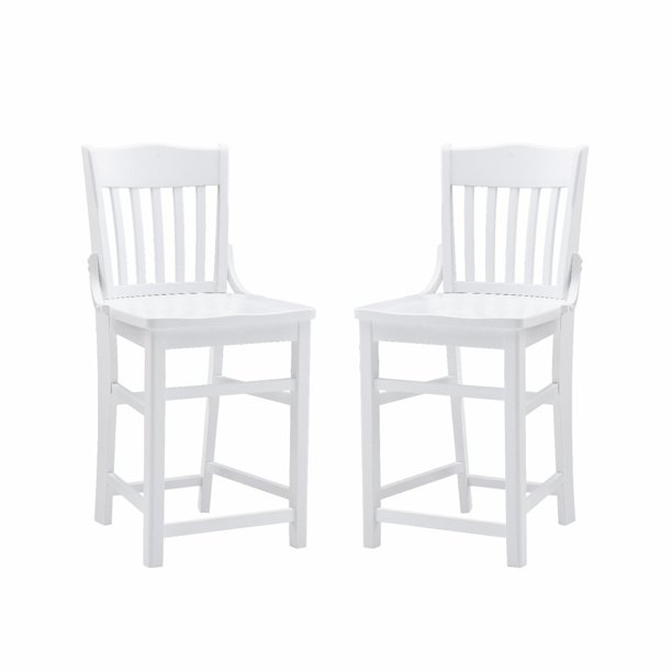 Linon Jace Dining Chair - White - Set of 2 - Walmart.com
