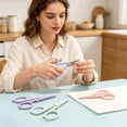 4 Pack - Compact Folding Scissors - Mini Portable Travel Scissors ...