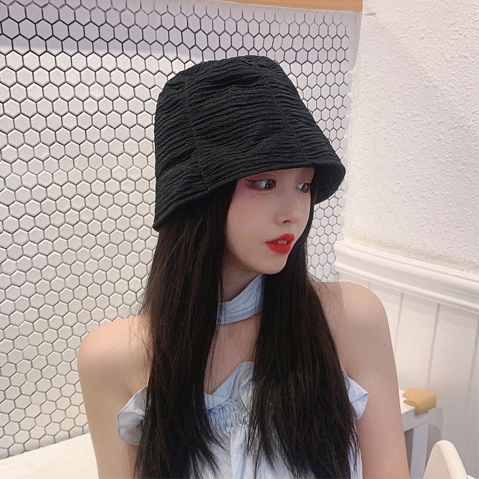 Sombrero de pescador para mujer, estilo coreano, combina con todo ...