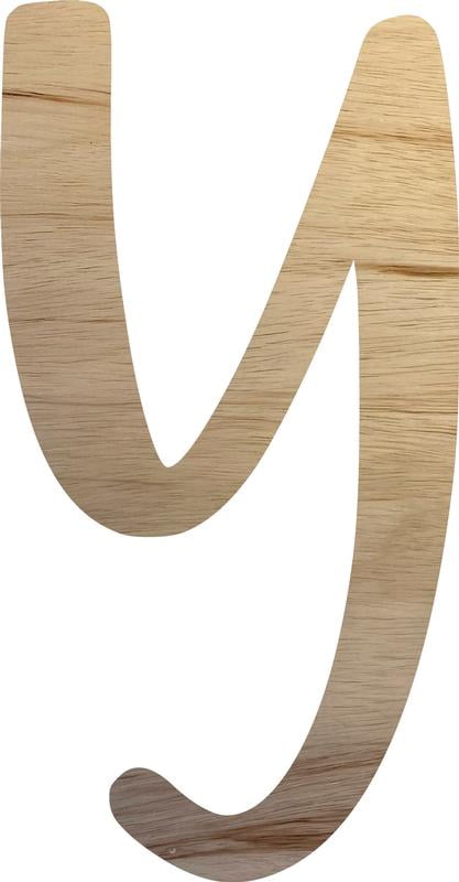 Blank Wooden Craft Letter Y, Unfinished 18'' Tall Wood Alphabet Letter ...