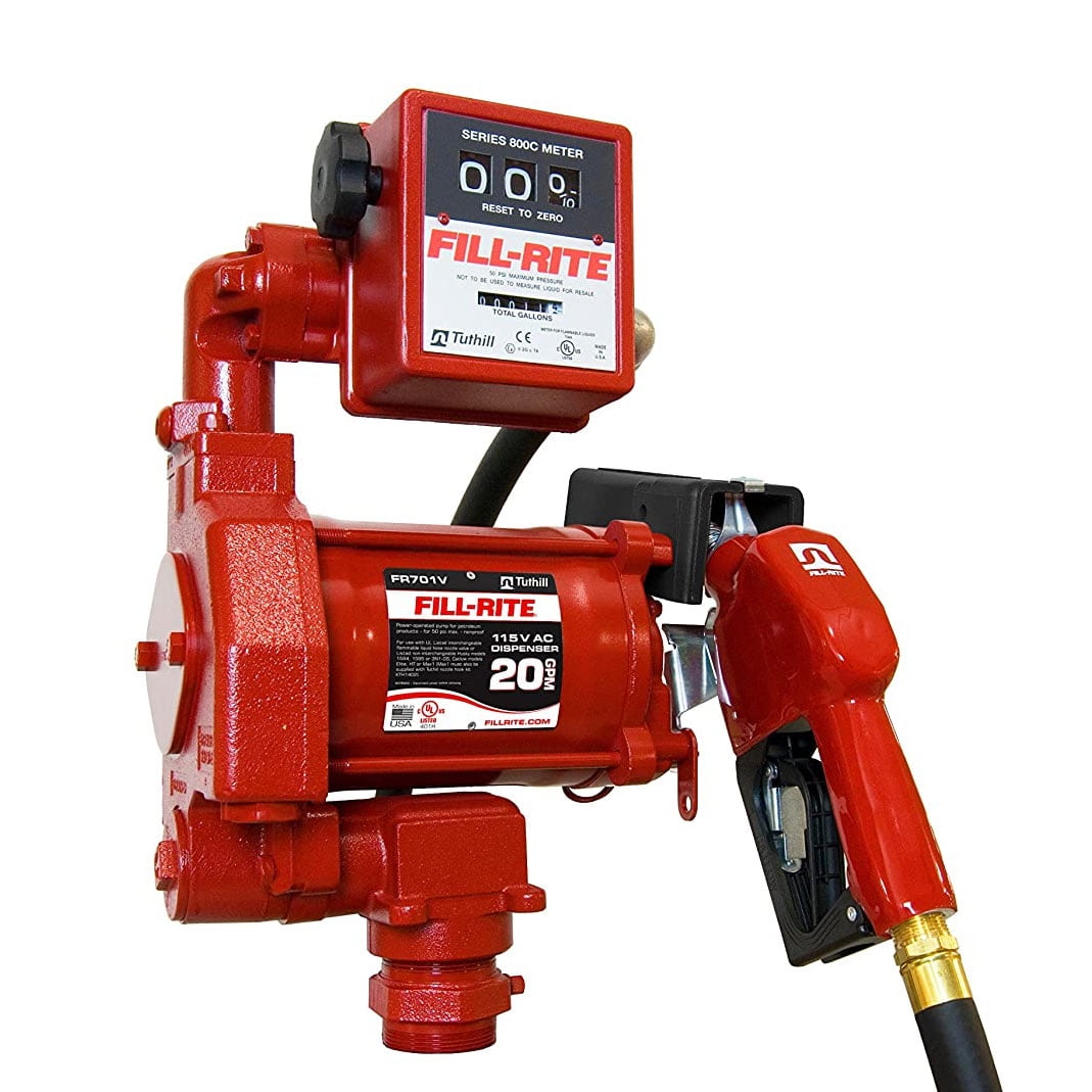 Fill-Rite FR701VA 115V 20 GPM Fuel Transfer Pump with Mechanical Gallon ...