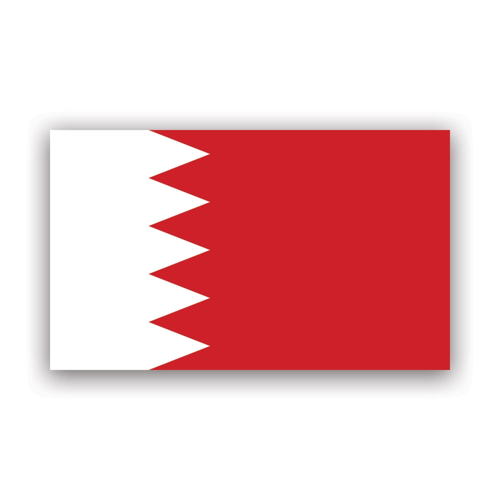 Bahraini Flag Sticker Decal - Self Adhesive Vinyl - Weatherproof - Made ...