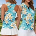 Aplkyhs Tropical Flower Matching Golf Shirts for Couple Golf Tennis ...