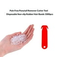 MAZBFF Rubber Band Cutter, 1000pcs Clear Disposable Elastic Bands for ...