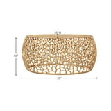 Meridian Furniture Priya Solid Gold Aluminum Coffee Table - Walmart.com