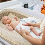 Rolife Cotton Baby Changing Basket with Diaper Changing Foam Pad ...