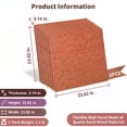 Easy4Home 8Pcs 24"x24" Flexible Stone Wall Panels 3D Faux Stone Brick ...