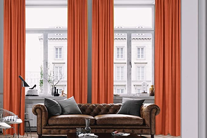 3S Brother's Home Decorative Brick Curtains 100" Wide Extra Long Luxury ...