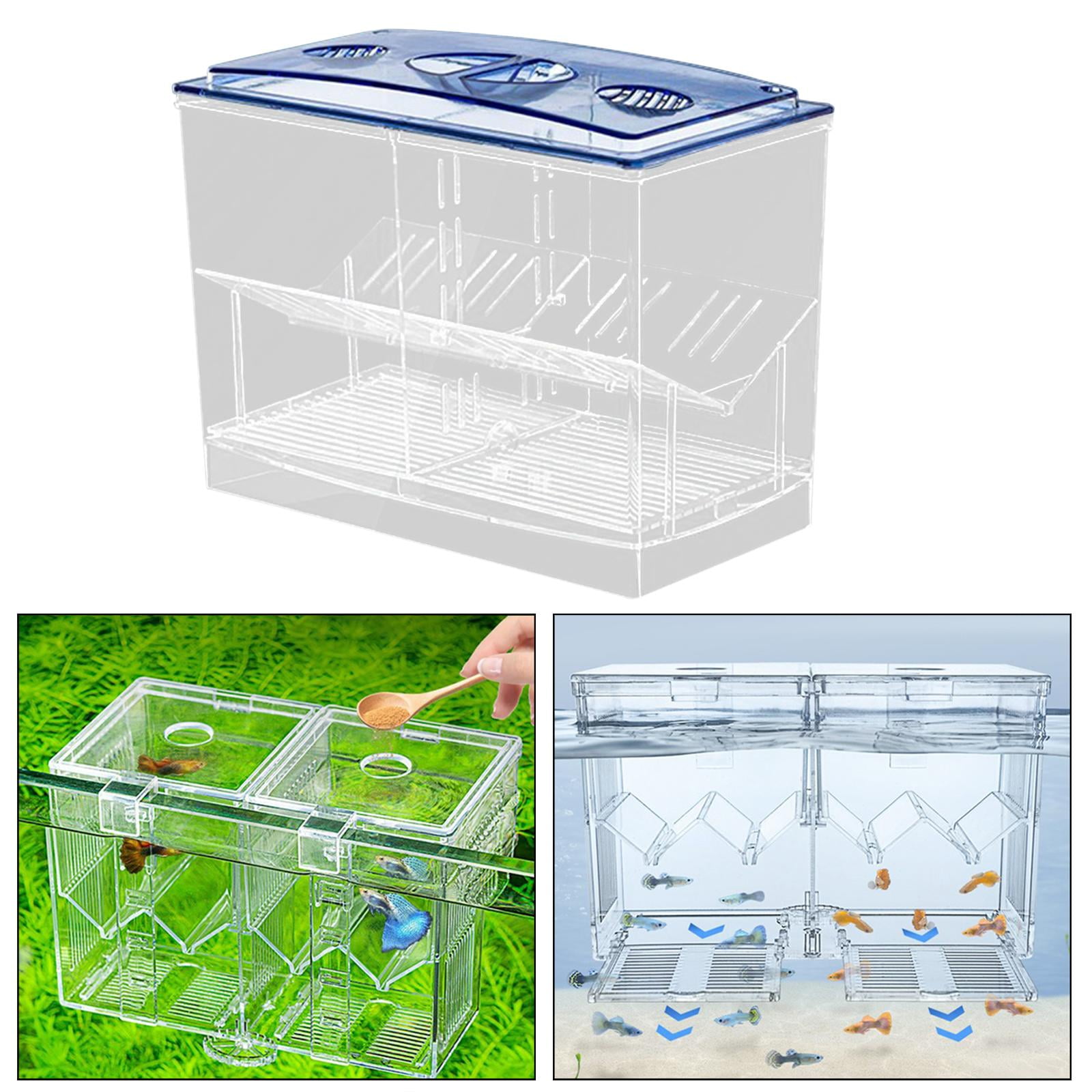 Fish Breeder Box Fish Tank Fish Hatchery Hanging Easy to Use Divider ...