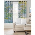 Abstract Coastal Blackout Curtains for Bedroom/Living Room, Thermal ...
