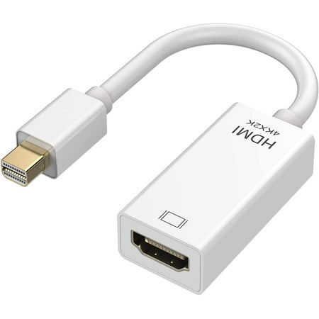 4K Mini DisplayPort DP to HDMI Adapter, Thunderbolt 2 Male to HDMI ...