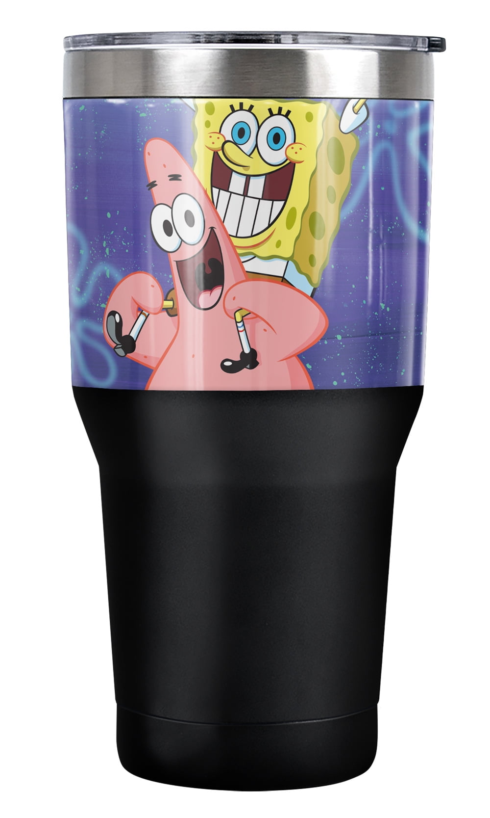 Spongebob Official Spongebob And Patrick Cropped 30 oz Travel Tumbler ...