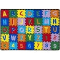 Mybecca Kids Rug Alphabet & Numbers, Educational Play Mat 5ft x 7ft ...