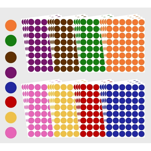 Colored Stickers Dots