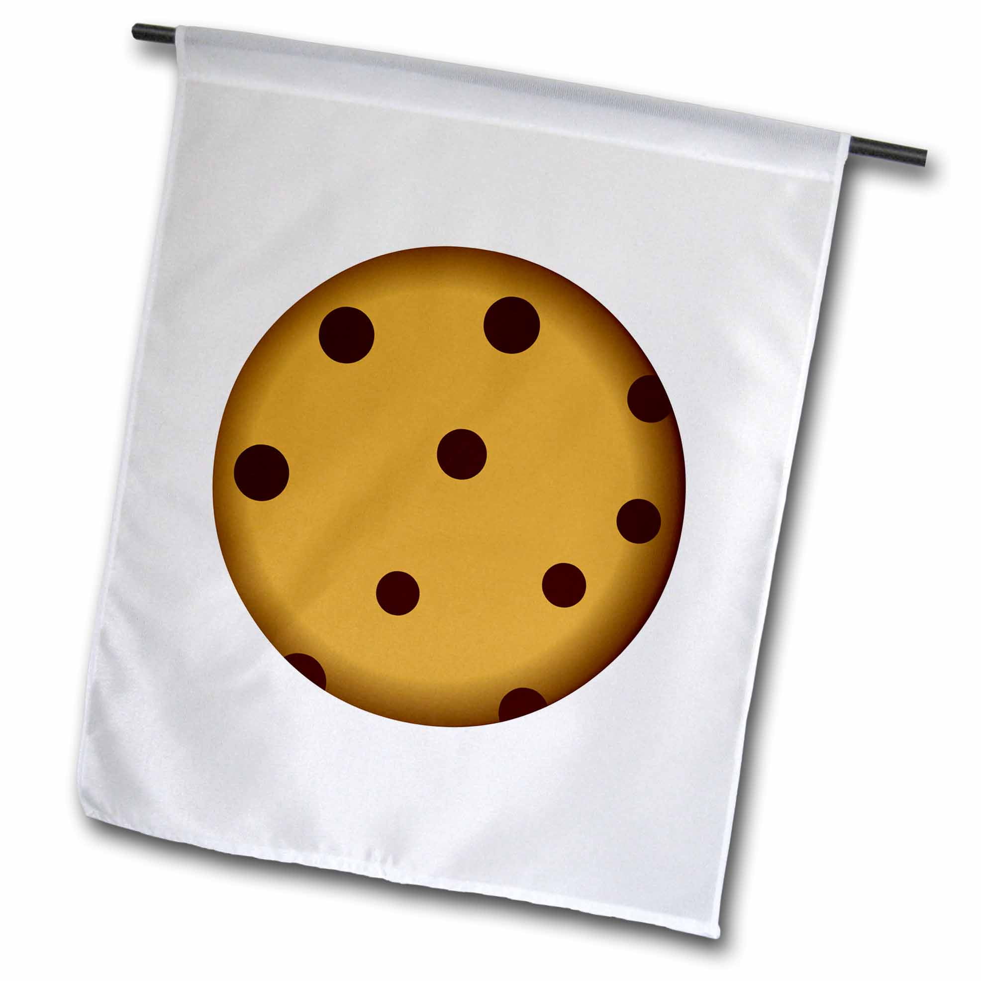 3dRose Large Chocolate Chip Cookie Cartoon - Garden Flag, 12 by 18-inch ...