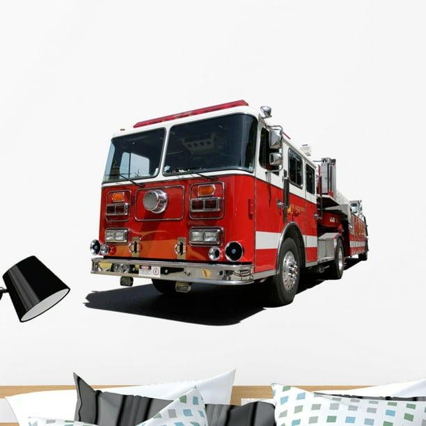 Fire Engine Wall Decal by Wallmonkeys Peel and Stick Graphic (36 in W x ...