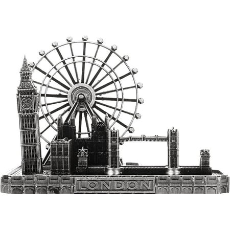 UK London Bridge London Eye Big Ben Tower Bridge Model Decor Metal ...