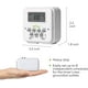 BN-LINK 7 Day Heavy Duty Digital Programmable Dual Outlet Timer - 2 ...