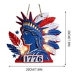 20x20cm 1776 Statue of Liberty Door Hanger - 4th of July Patriotic ...
