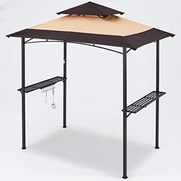 Palm Springs Deluxe 8FT Double-Tier Barbecue Canopy / BBQ Grill Tent ...