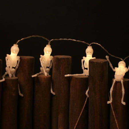 LSLJS Party Decorations Led Halloween Lights String Skull Lights String ...