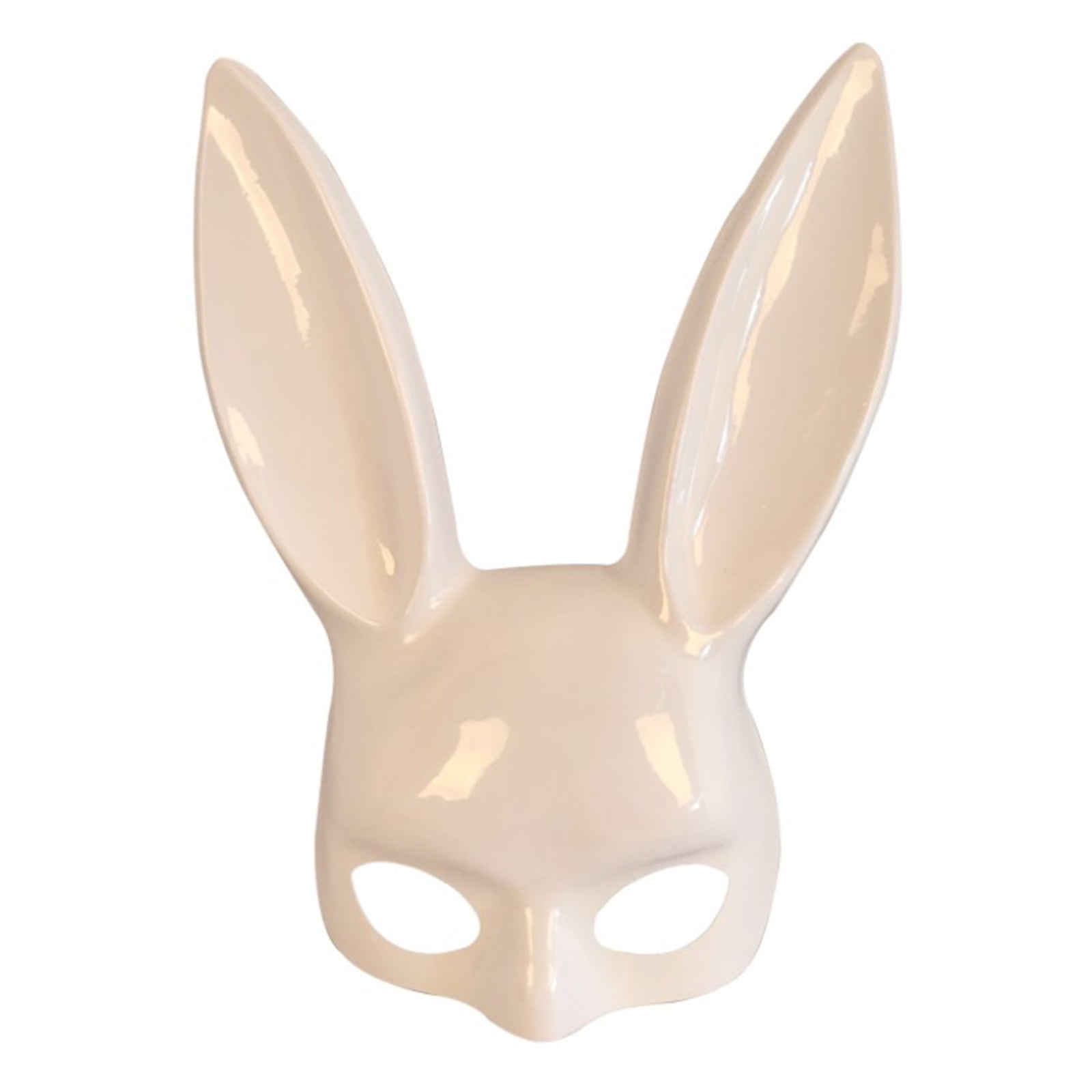 Peggybuy Black Bunny Ear Rabbit Mask Women Masquerade Anime Cosplay Rabbit Mask Props Black