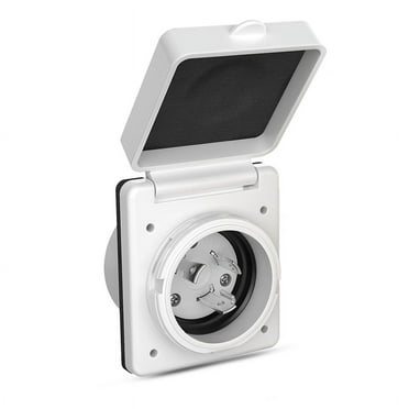 Symkmb 50A RV Plug Twist Lock Inlet,Shore Power Inlet Plug 125V/250V RV ...