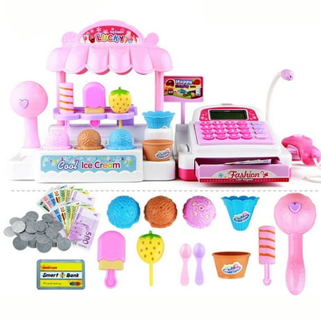 Goriertaly Plastic Children Cash Register Kids Educational Toys ...