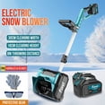 Battery Snow Blower with Batteries & Chargers,Electric Snow Blower ...