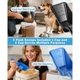 2- Scoop Set,1 Cup and 2 Cup Measuring Scoops with Clear Measurement ...