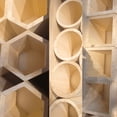 6pcs Natural Wood Pen Holders Suitable for Paintable/Stainable ...