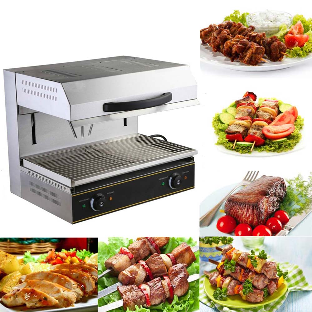 INTBUYING Electric Lift-Up Salamander Surface Stove Grill Barbecue Oven ...