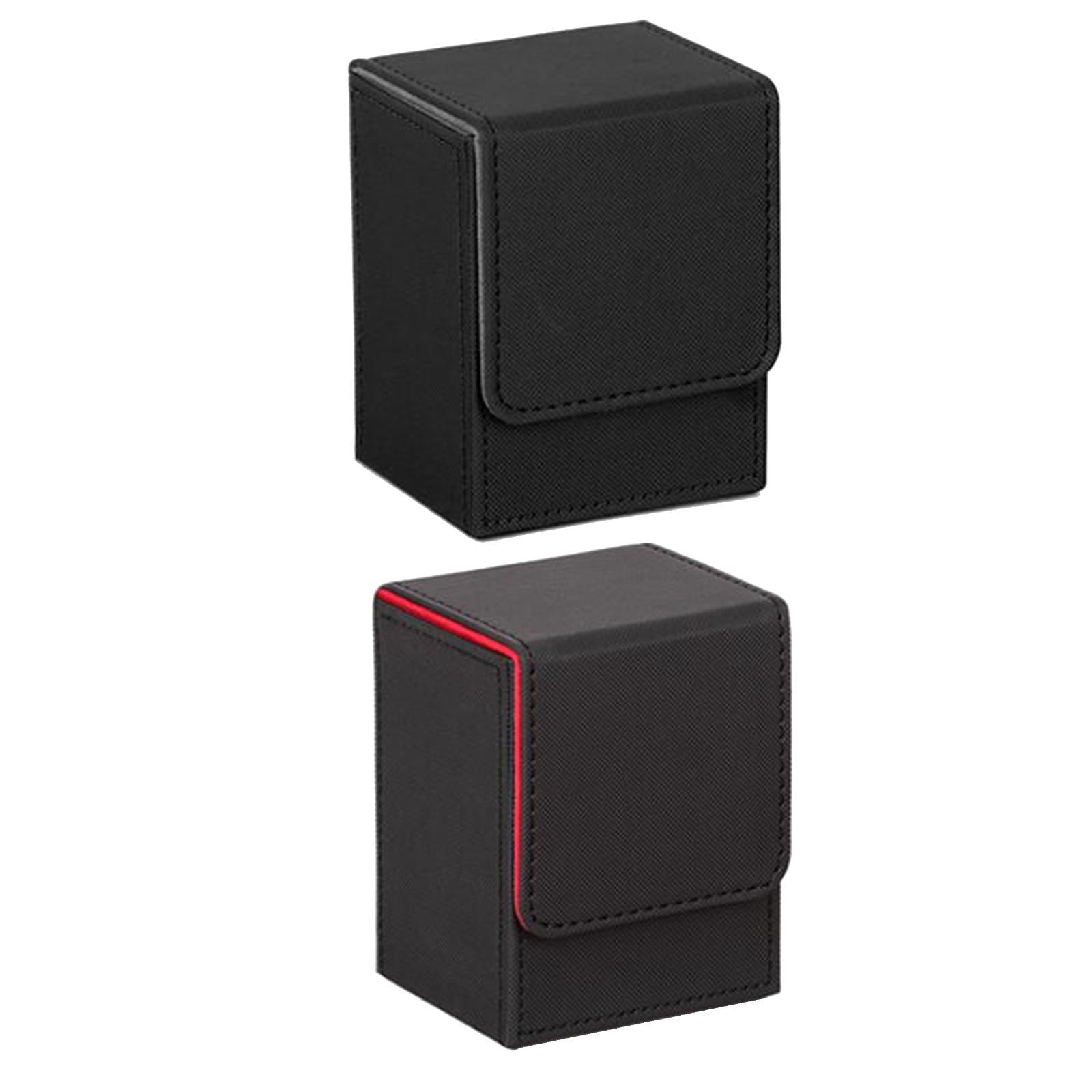 2 Count Card Deck Box Sleeves Case Holder Storage 100 Cards for Premium ...