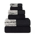 Superior Lodie Cotton 6 Piece Towel Set, Stone-White - Walmart.com