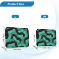 Black and Green Wavy Pattern Quilted Laptop Protective Cases Computer ...