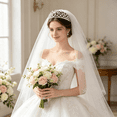 DESIGNICE 2026 New Crown Crystal Rhinestone Wedding Headpiece Princess ...