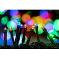 125 Solar Powered LED String Lights, 68 Feet - Multi-Colored - Walmart.com