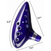 12 Hole Alto C Ceramic Ocarina - Professional Kiln-Fired Legend of ...