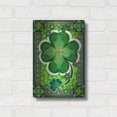 Luxe Metal Art 'Shamrocks' by David Galchutt, Metal Wall Art, 12"x16 ...