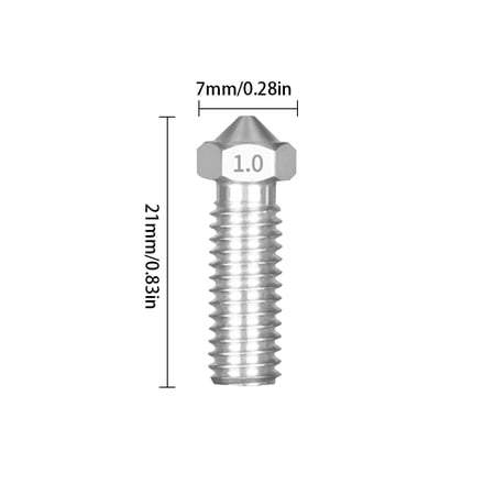 extruder nozzle 3D printer nozzle 3D printer threaded nozzle threaded ...