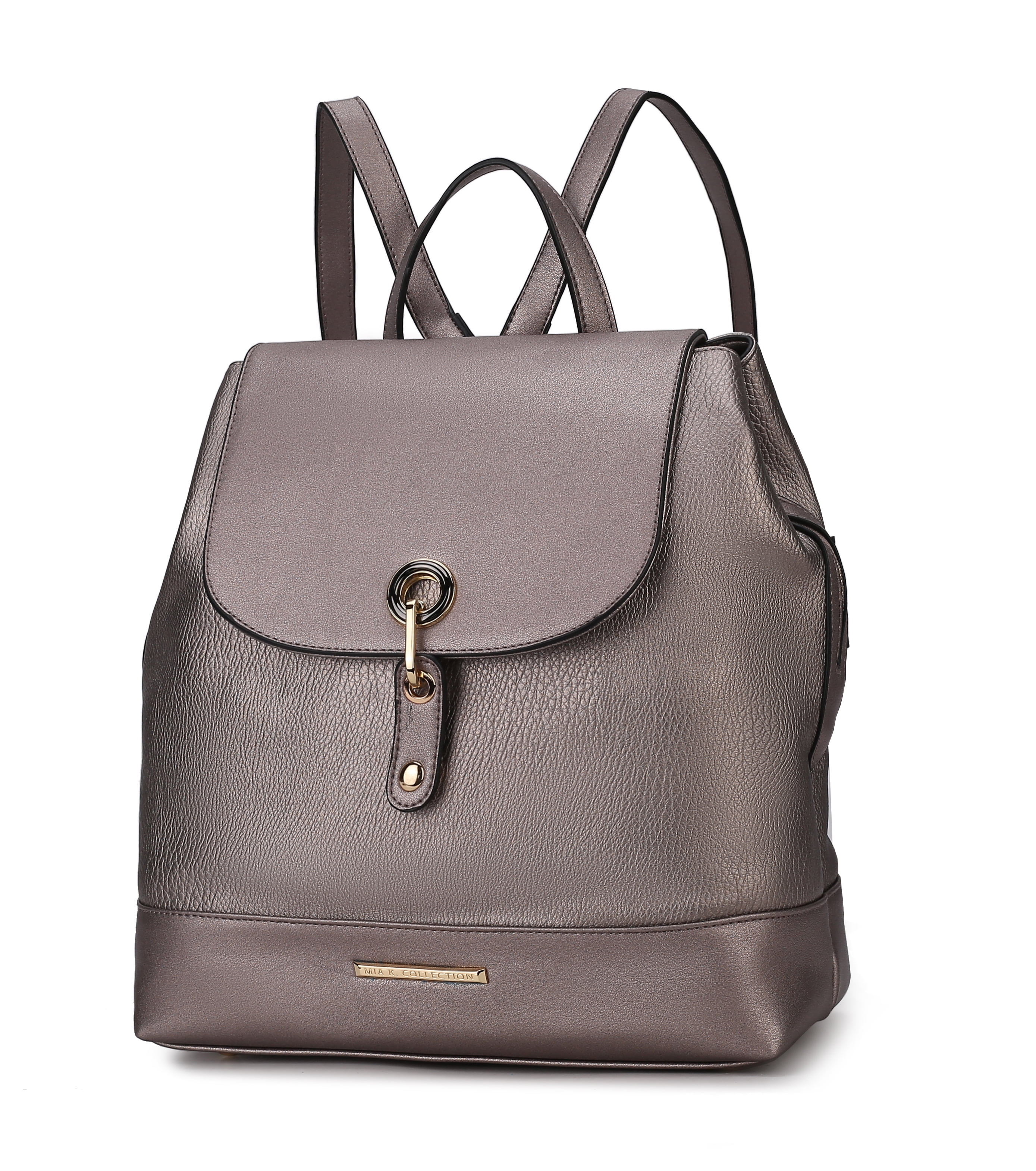 MFK Collection Laura Backpack by Mia K. - Pewter - Walmart.com