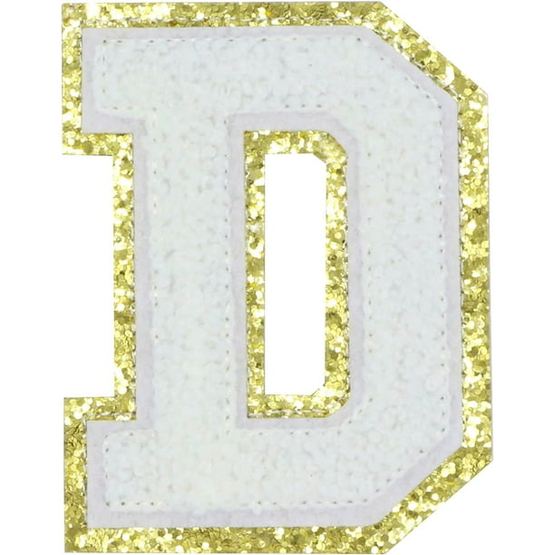 English Letter D Iron On Repair Patches Alphabet Sewing Appliques ...