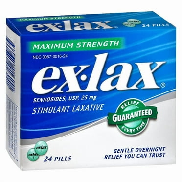 Ex-Lax Ex Lax Regular Strength Chocolate Laxative, 24 CT (Pack of 12 ...