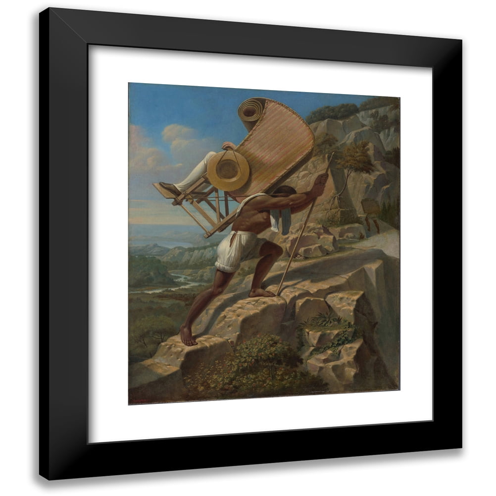 Jean-Frédéric Waldeck 20x23 Black Modern Framed Museum Art Print Titled ...