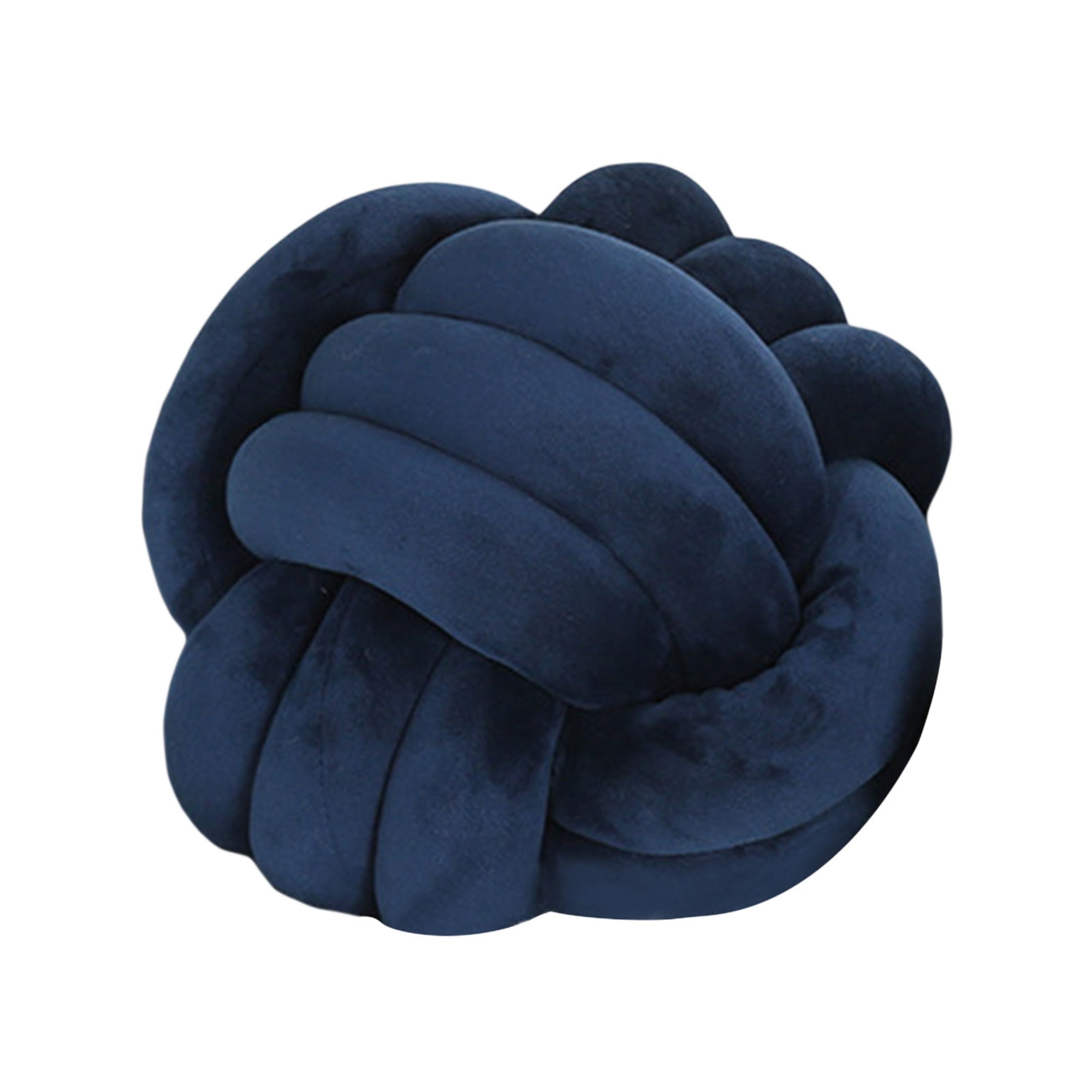 SAYOO Plush Throw Pillow, Aesthetic Solid Color Plush Twisted Ball ...