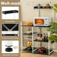 Giantex 4-Tier Kitchen Baker’s Rack, Microwave Stand, Spice & Utensils Organizer - Walmart.com
