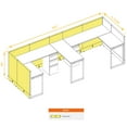 Workstation Furniture 39H 2pack Bullpen Powered Cubicles - Walmart.com