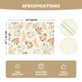 Smile Orange Maple Leaf Pumpkin Fall Placemats Set of 4, 12x18 Inch ...