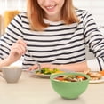 ACDANC Bowls Microwave Dishwasher Safe - Reusable Plastic Bowls Set for ...