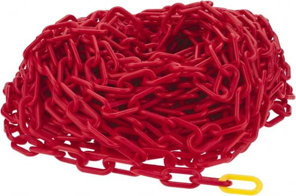 PRO-SAFE 100' Long x 2" Wide Plastic Chain Red - Walmart.com